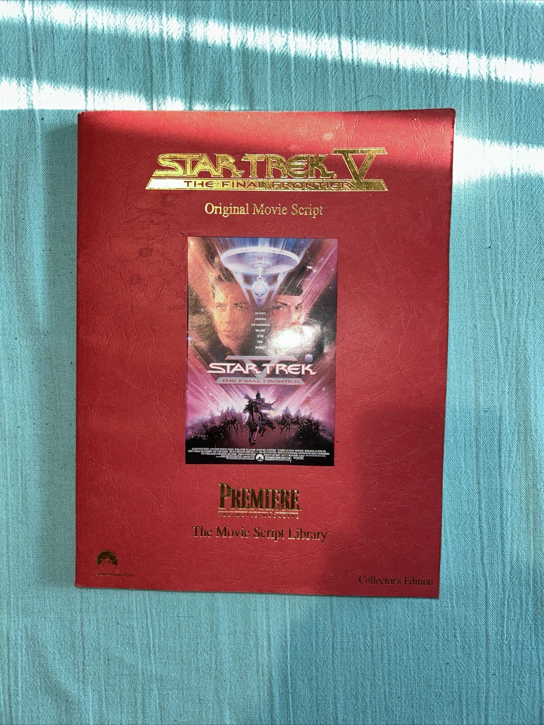 Star Trek V The Final Frontier Original Movie Script 1994 Collector's ...