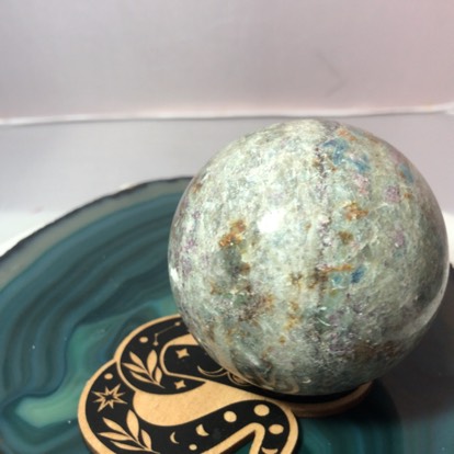 Ruby In Ziosite Sphere
