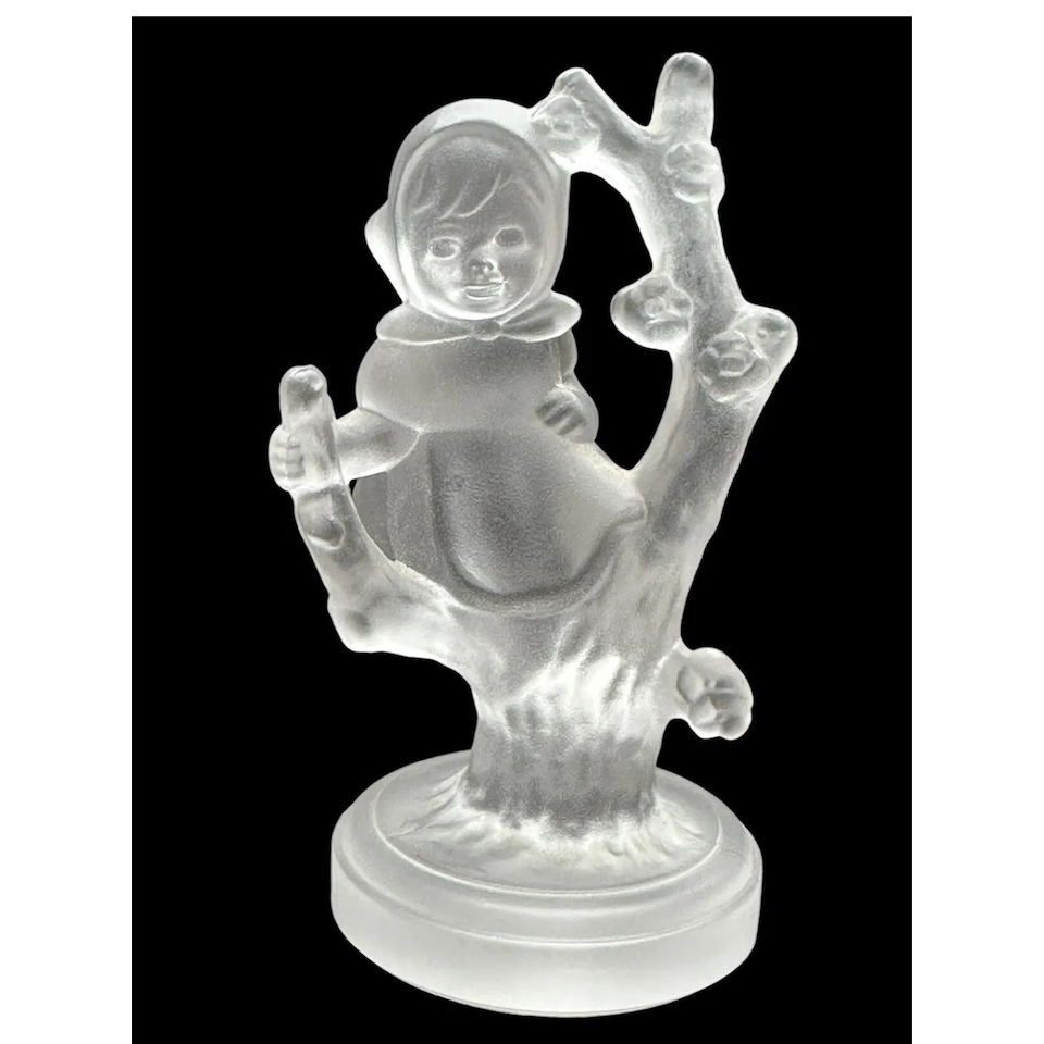Vintage Goebel Crystal Collection - Girl in Tree Frosted Hummel Germany ...
