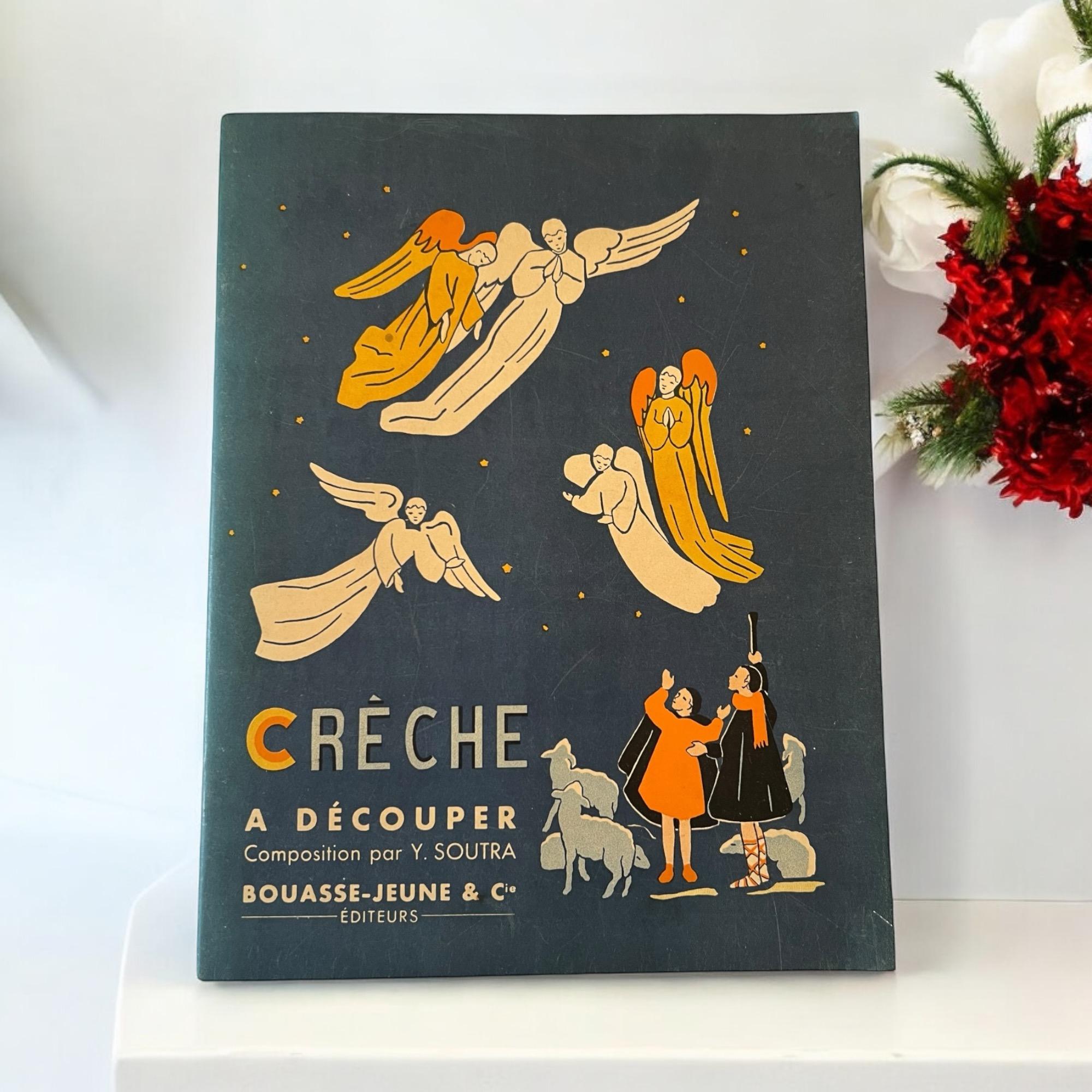 Vintage French Paper Nativity Book Kit. Creche A Decouper. Complete ...