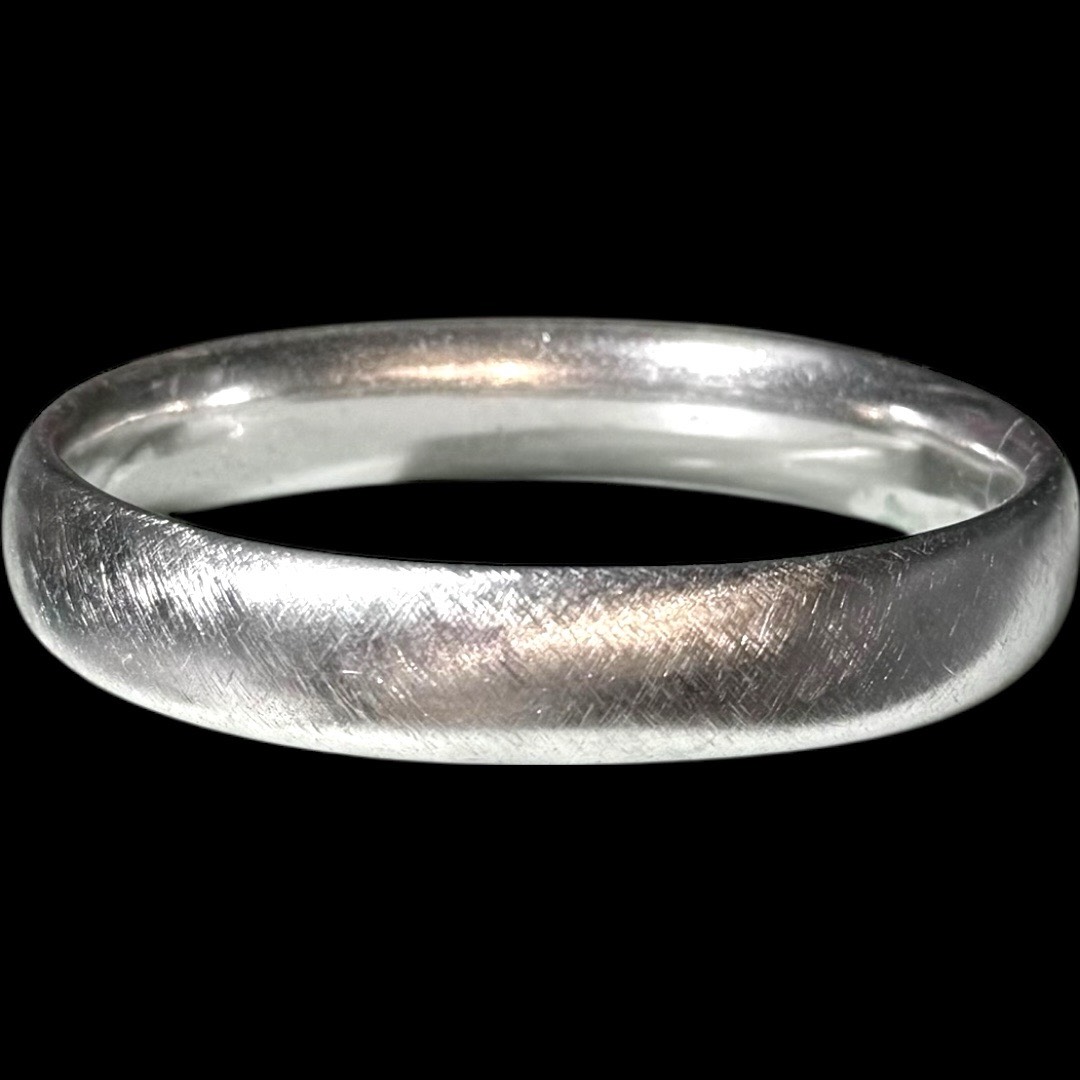 Sterling Silver Brushed Satin Finish Hinged Bangle Bracelet .925 Satin ...