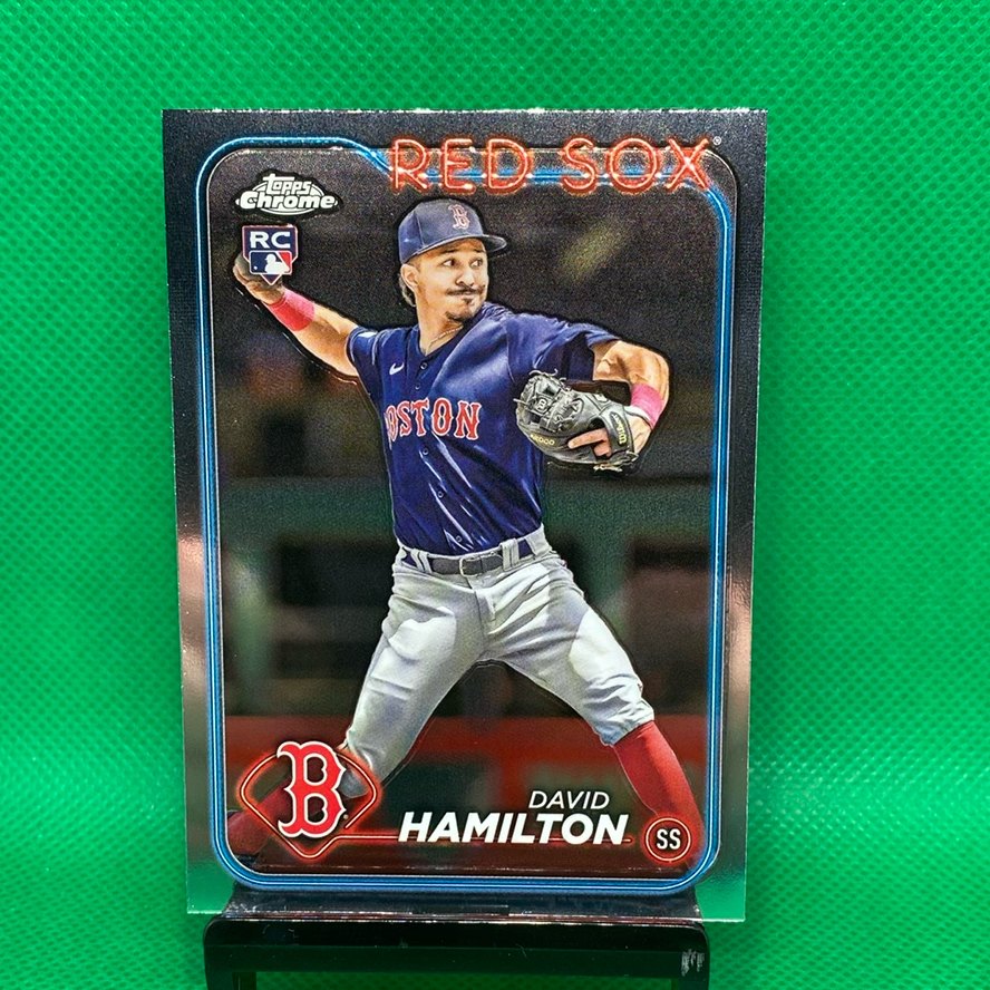 2024 Topps Chrome David Hamilton Rookie Card. Boston Red Sox