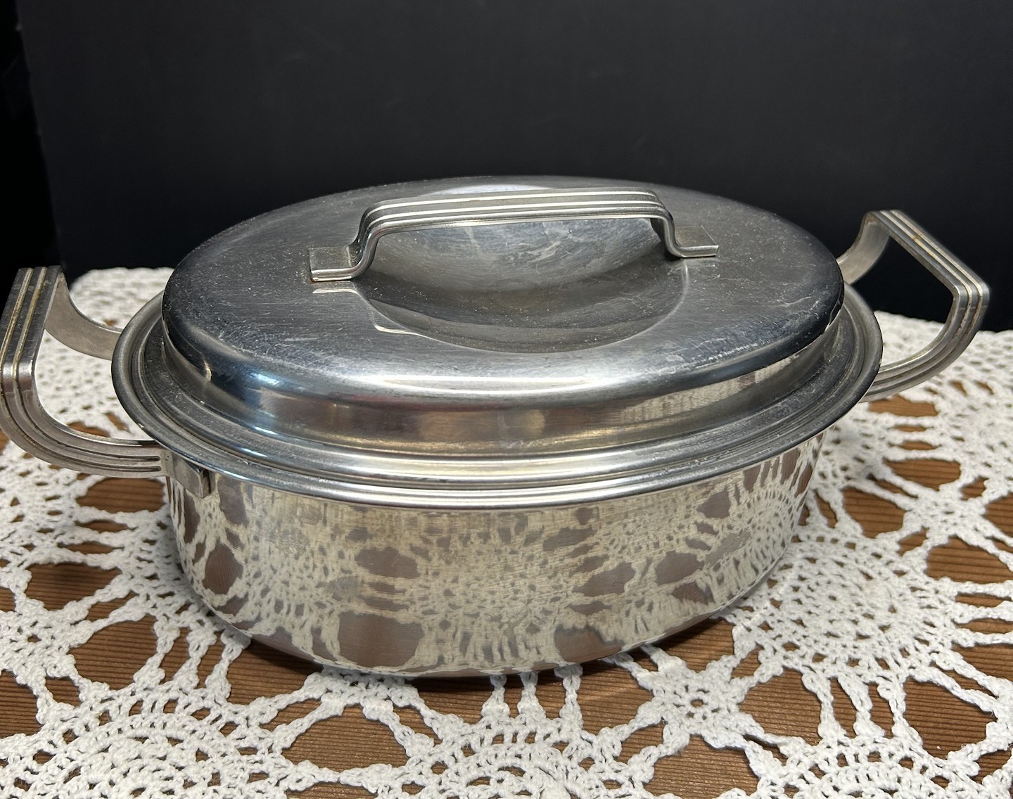 Mini Ekco Stainless Steel Flint Ware 9 1/2x5 1/2 Roasting Pan