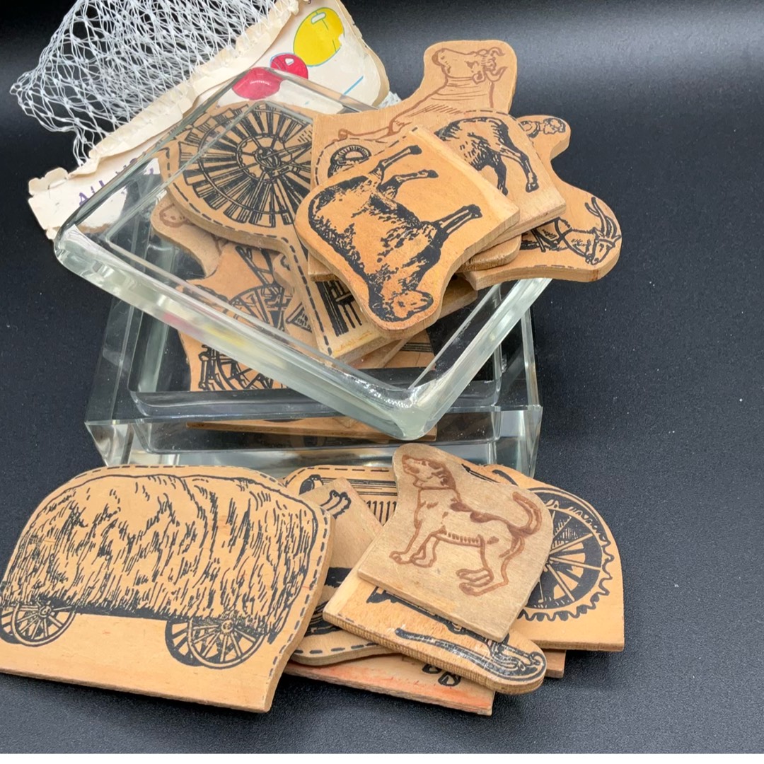08.Vignette Starter Alert!!!!! Vintage Wooden Animals!!