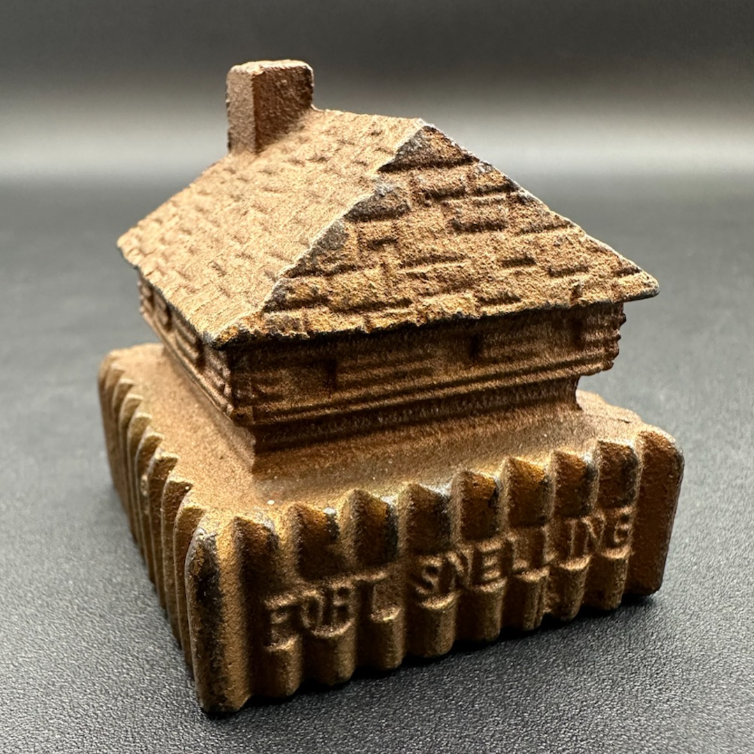 Cast Iron Fort Snelling Military Base Paperweight