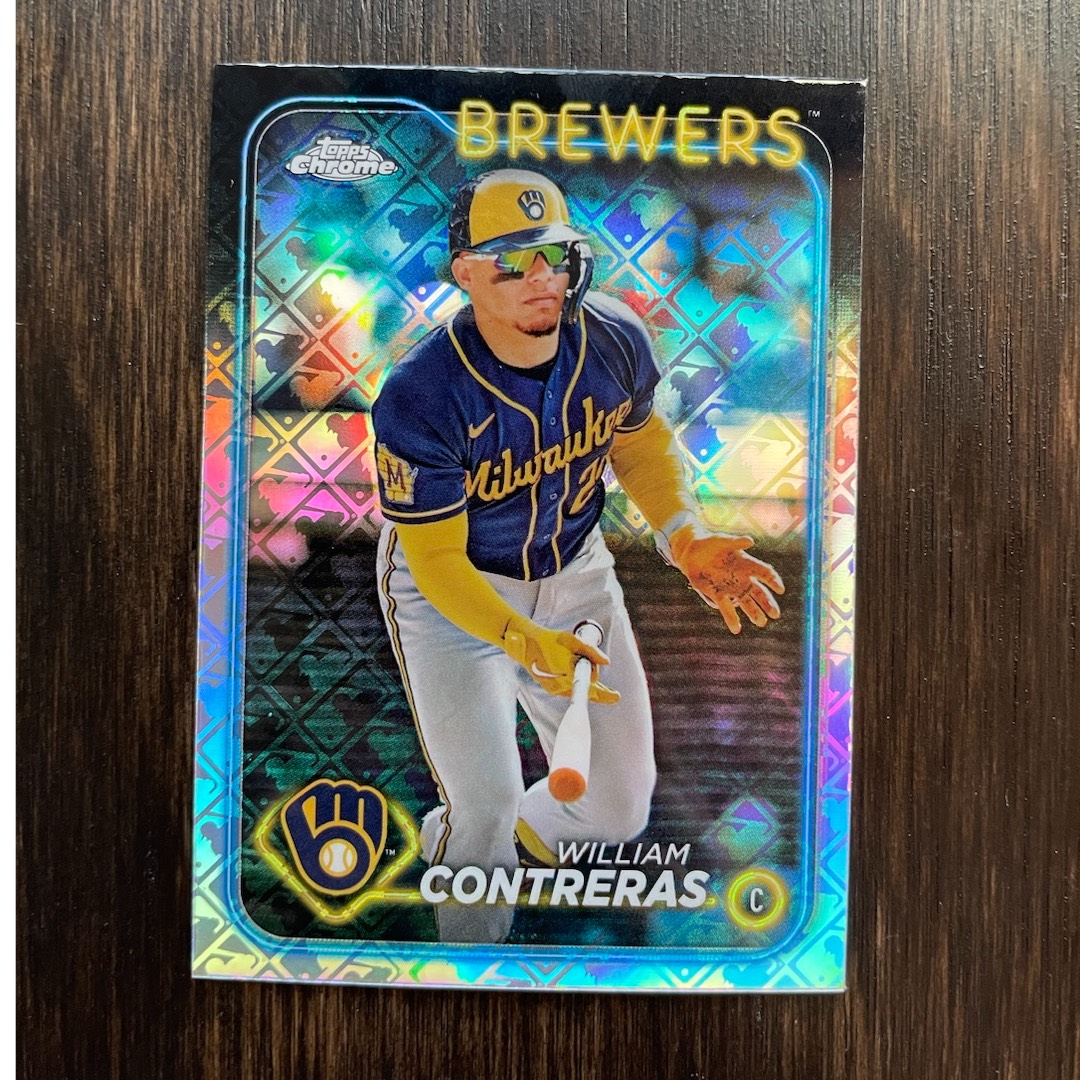 William Contreras (Milwaukee Brewers) 2024 Topps Chrome Logofractor #24