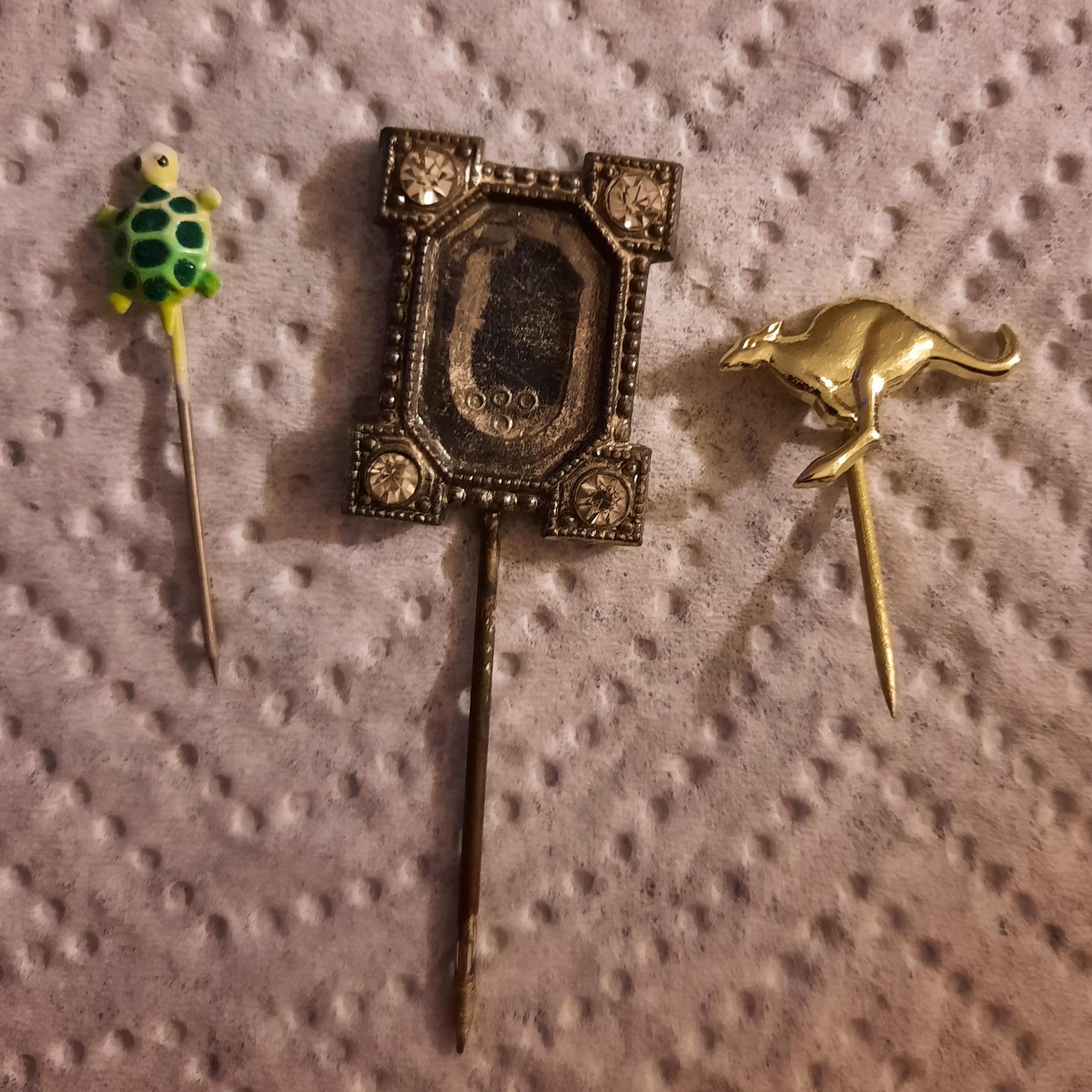 Trio of Unique Stick Pins