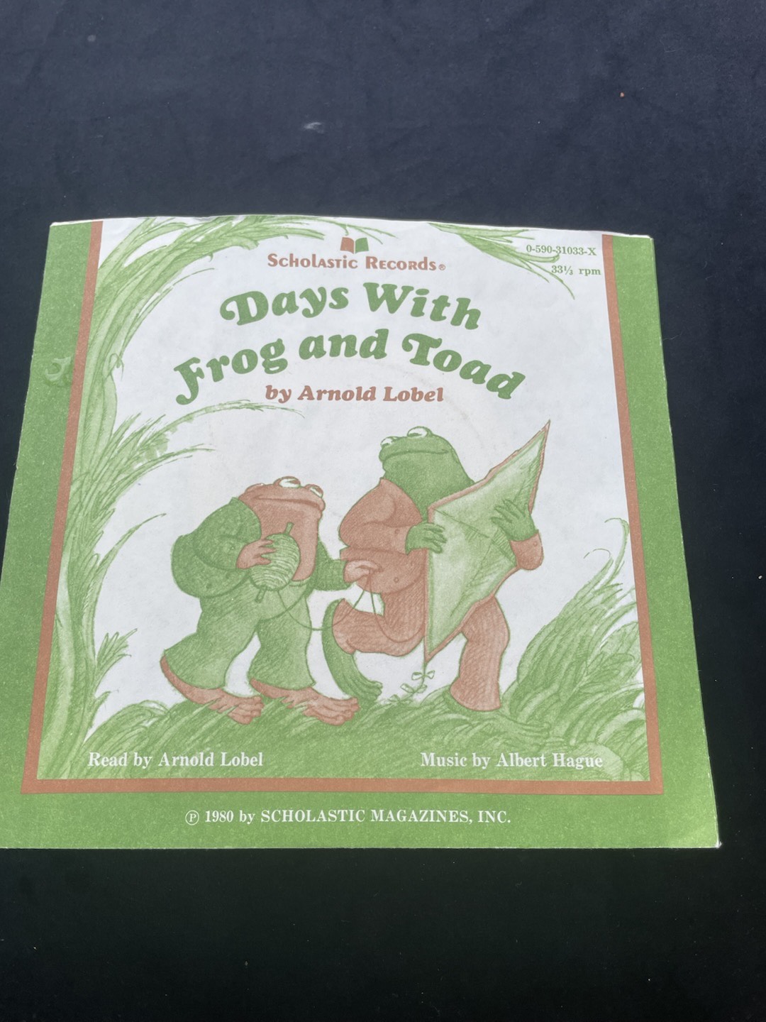 Days With Frog and Toad Arnold Lobel 45 RPM Scholastic Records