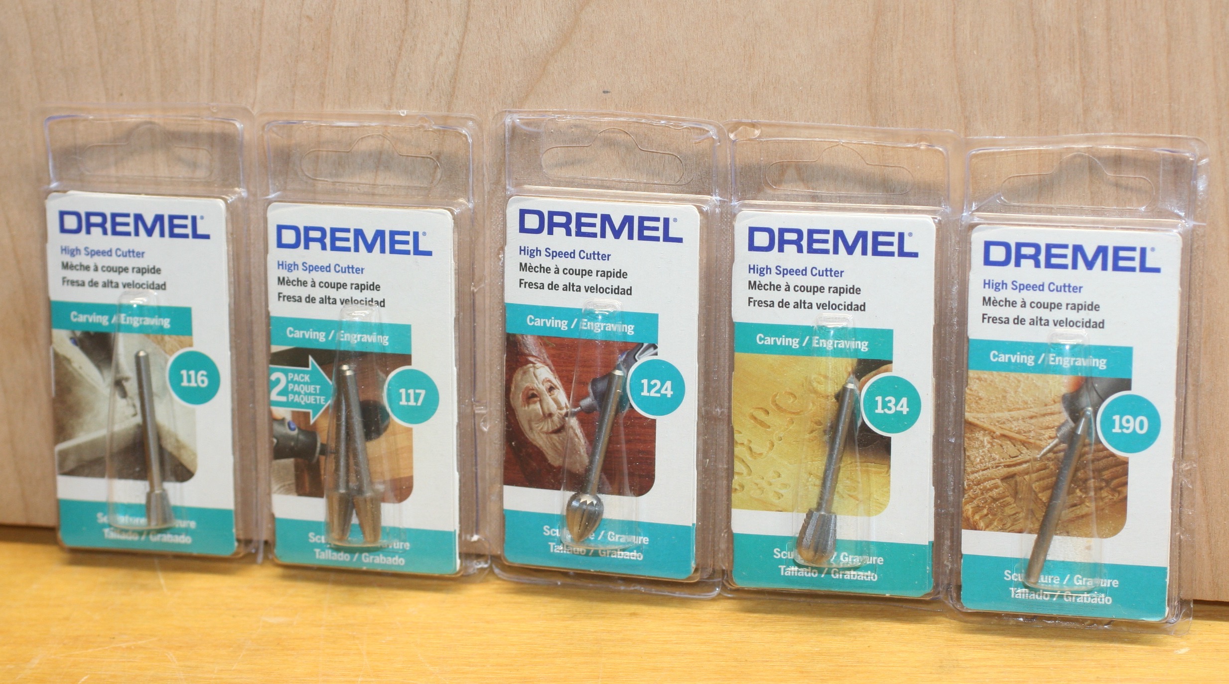 Lot of 5 DREMEL High Speed Cutter Packs - New