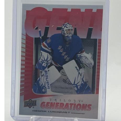 Henrik Lundquist 2023-2024 Upper Deck Trilogy Generations Red Parallel ...