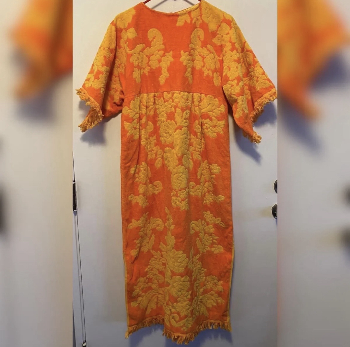 Vintage 1970’s Orange Cannon Monticello Cover Up - Dress