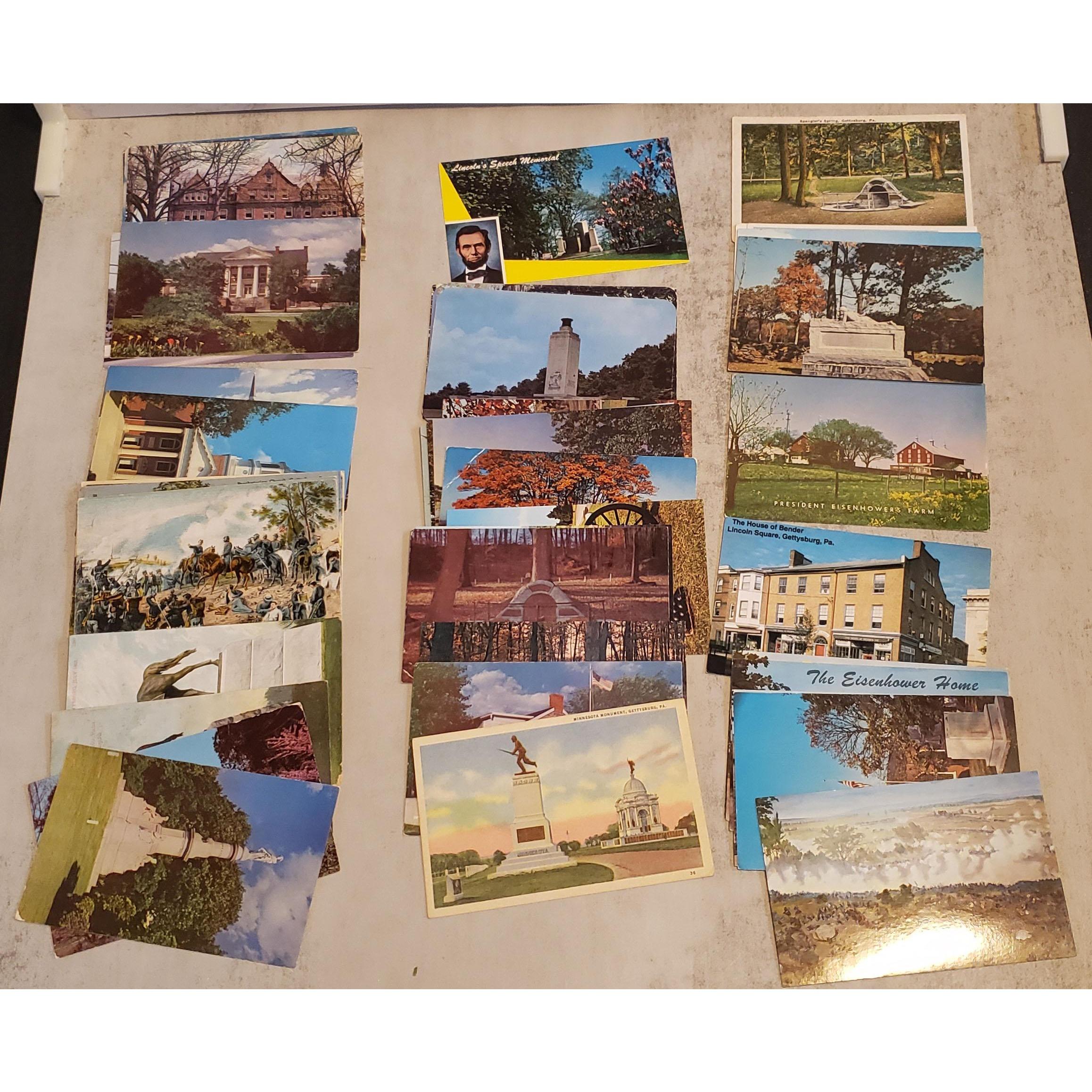 Mixed Lot 54 Postcards State of Pennsylvania PA Gettysburg PC208
