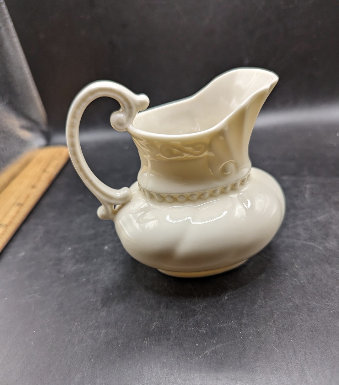 Vintage Lenox Colonial Collection Ivory Porcelain Creamer Pitcher Brown ...