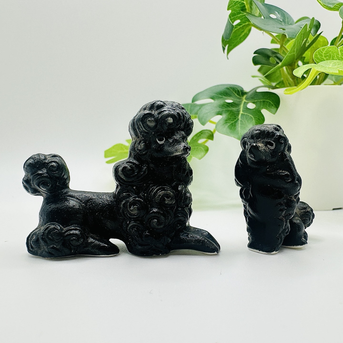 Miniature Bone China Poodles