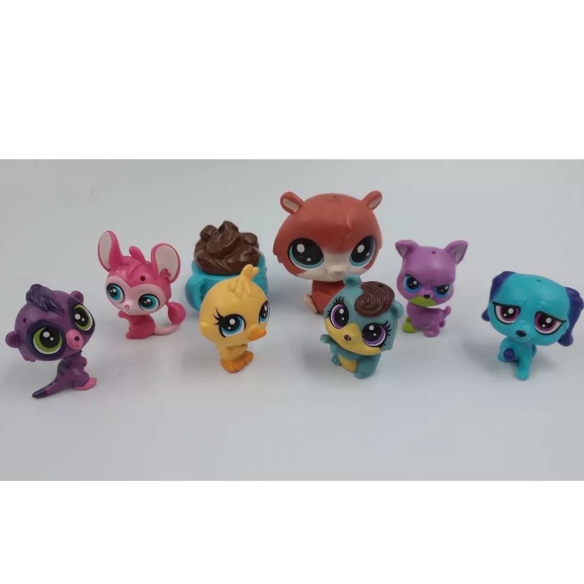 Littlest Pet Shop LPS Figures Figurines Plastic Mini Animals Vtg Toys 8 ...