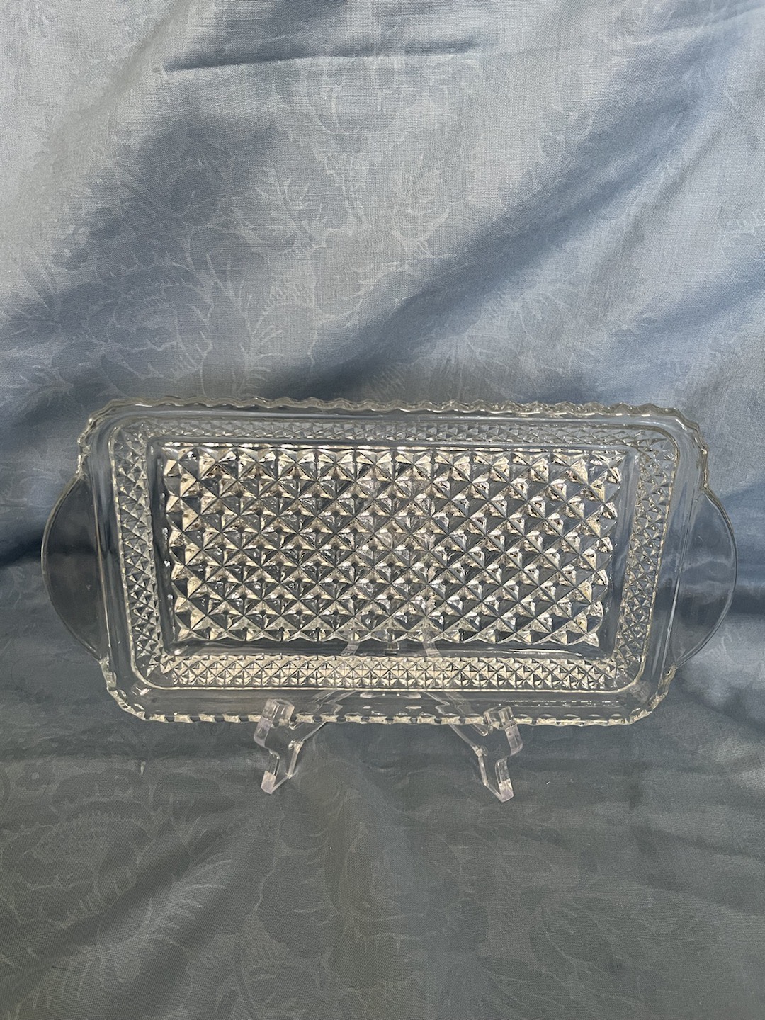 Vintage Anchor Hocking Wexford Pattern Relish/Cranberry Dish