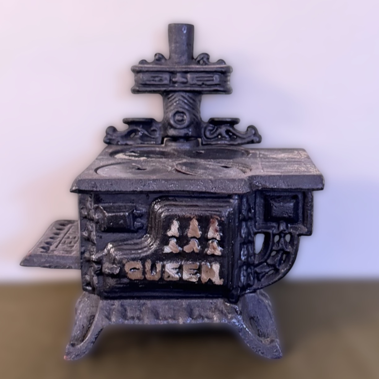 Antique Cast Iron Queen Stove Sample Miniature Stove Dollhouse