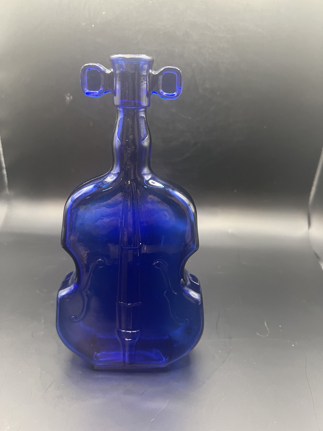 8” Cobalt Blue Bottle With Tuner Ears
