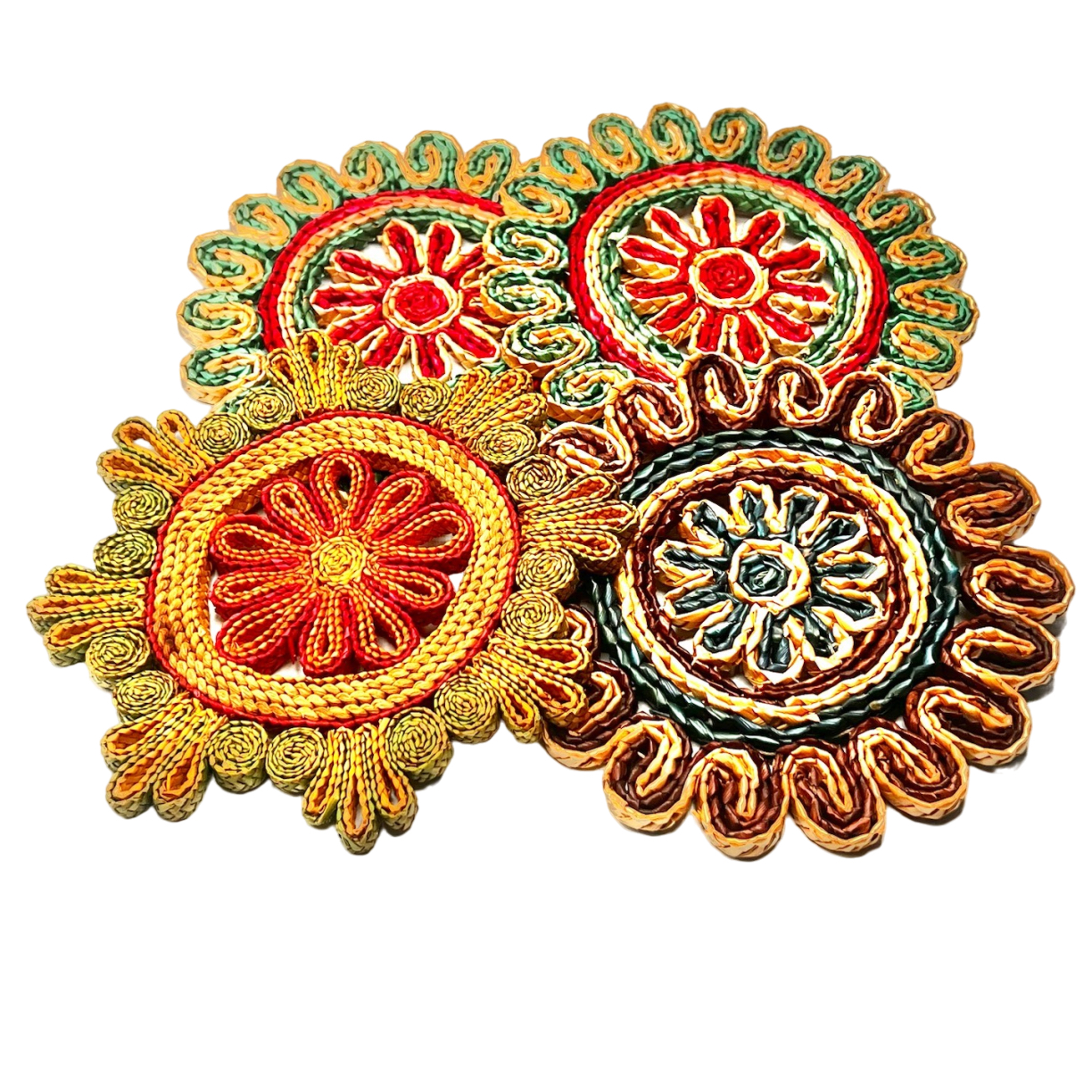 Set of 4 Vintage Trivets