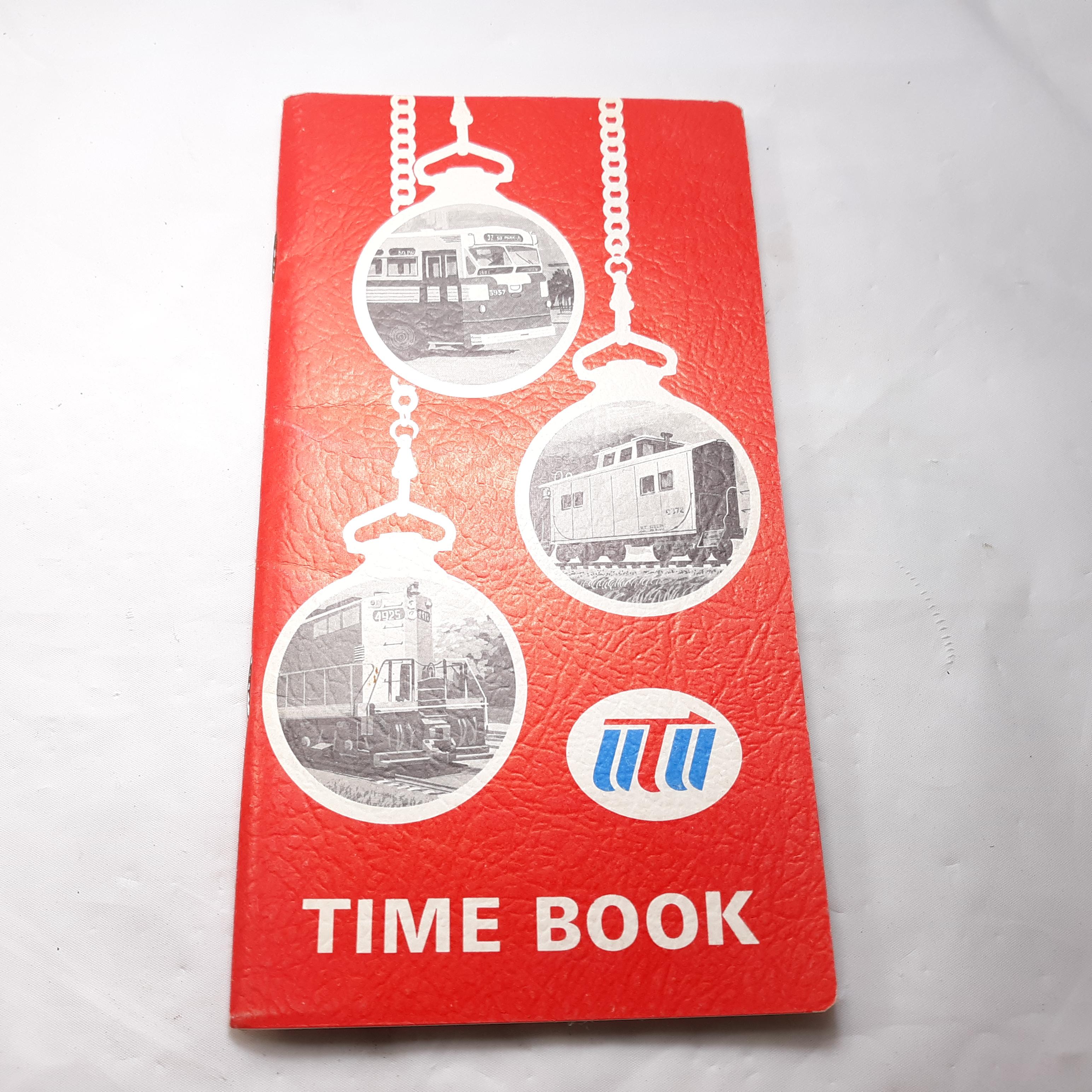 UTU United Transportation Union Railroad Time Book 1970's