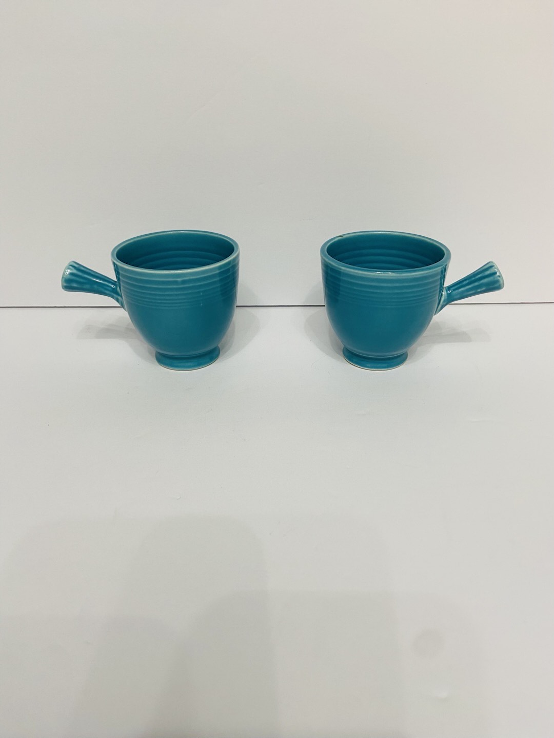 Fiesta Fiestaware TWO 1950’s Turquoise Demitasse Cups