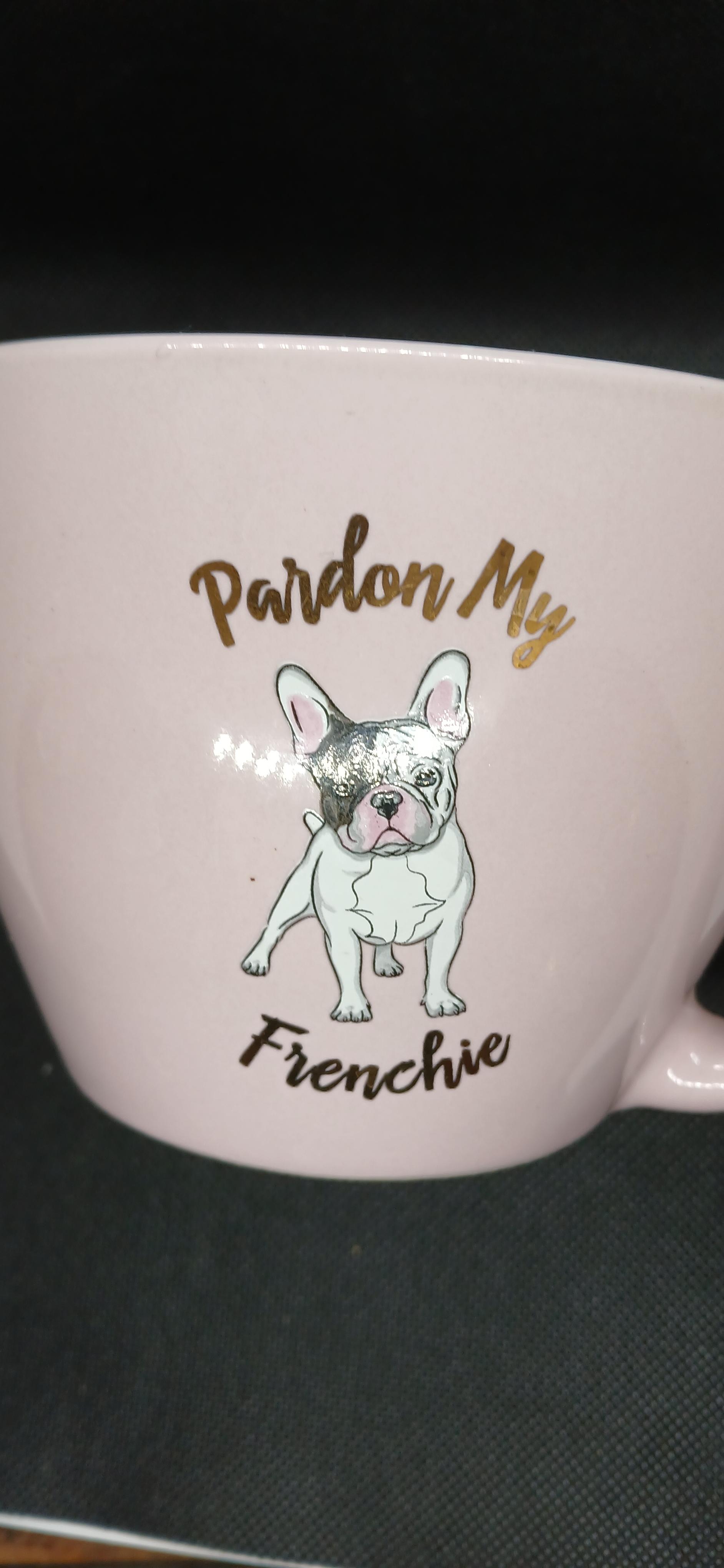 #8 Pardon My Frenchie Pink Mug