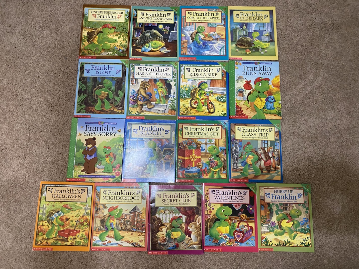 Scholastic Lot of 17 Franklin the Turtle Paperback Children's Books ...