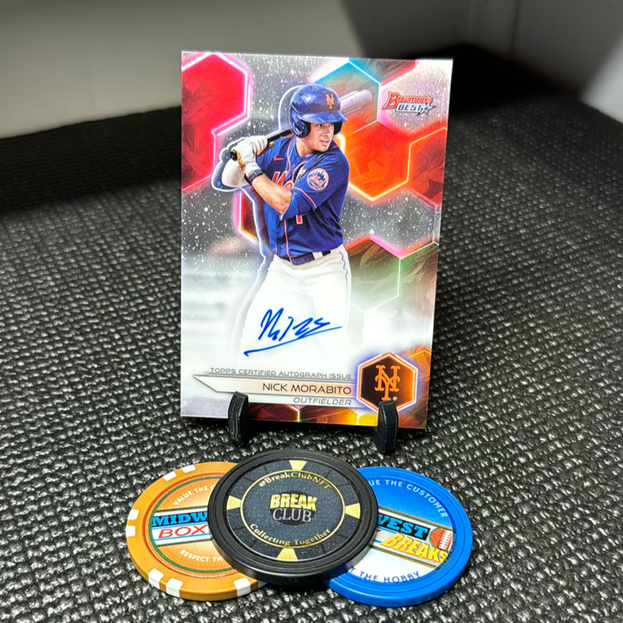 Nick Morabito Auto 2023 Bowmans Best New York Mets