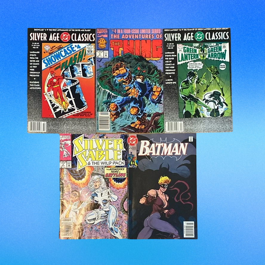 Vintage 1992 Marvel & DC Comic Book Lot of 5