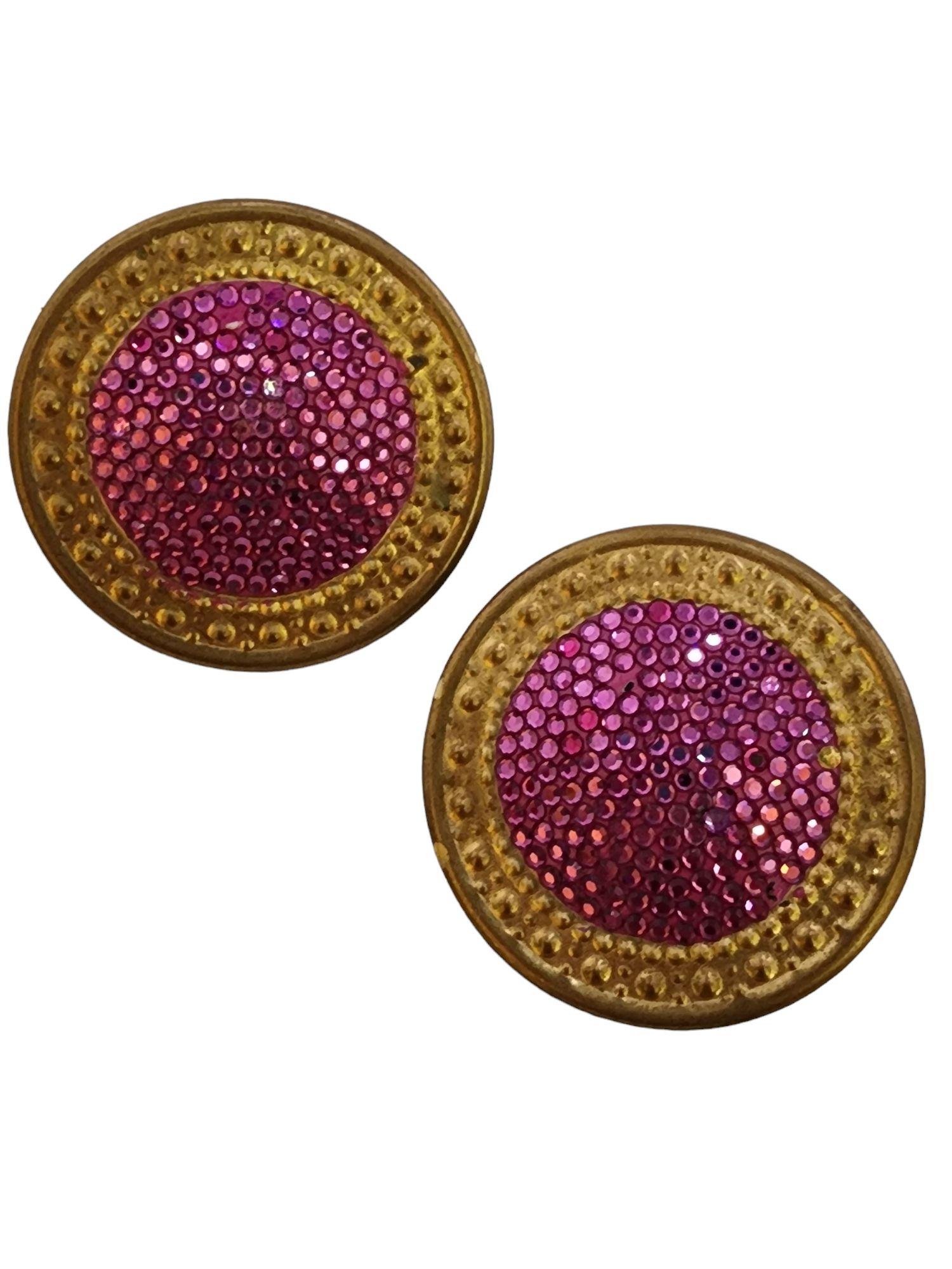 Vintage Signed Richard Kerr 80s Earrings As Is