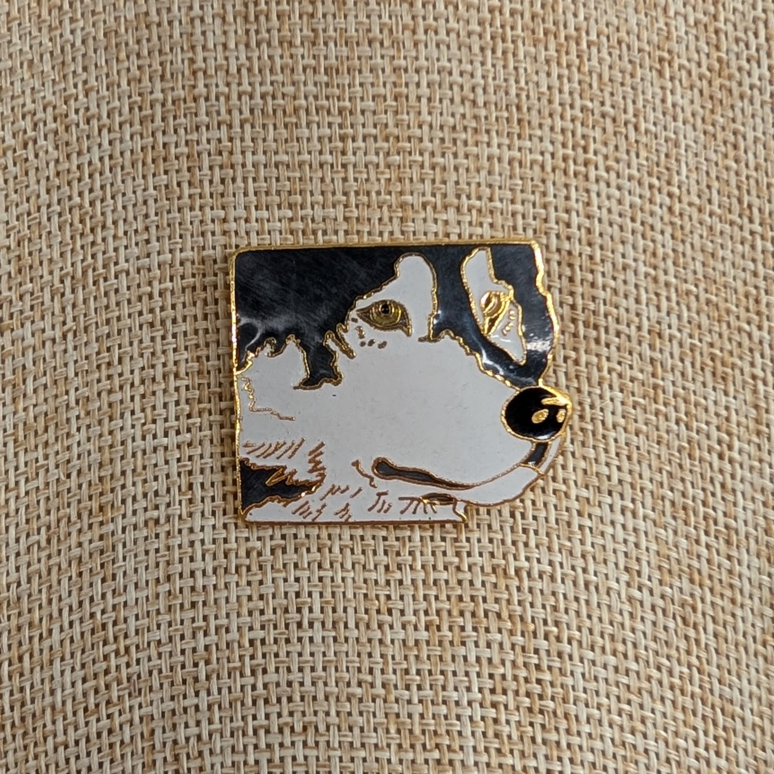 Alaskan Wearable Art by Jon Van Zyle Genuine Cloisonne Wolf Head Brooch ...