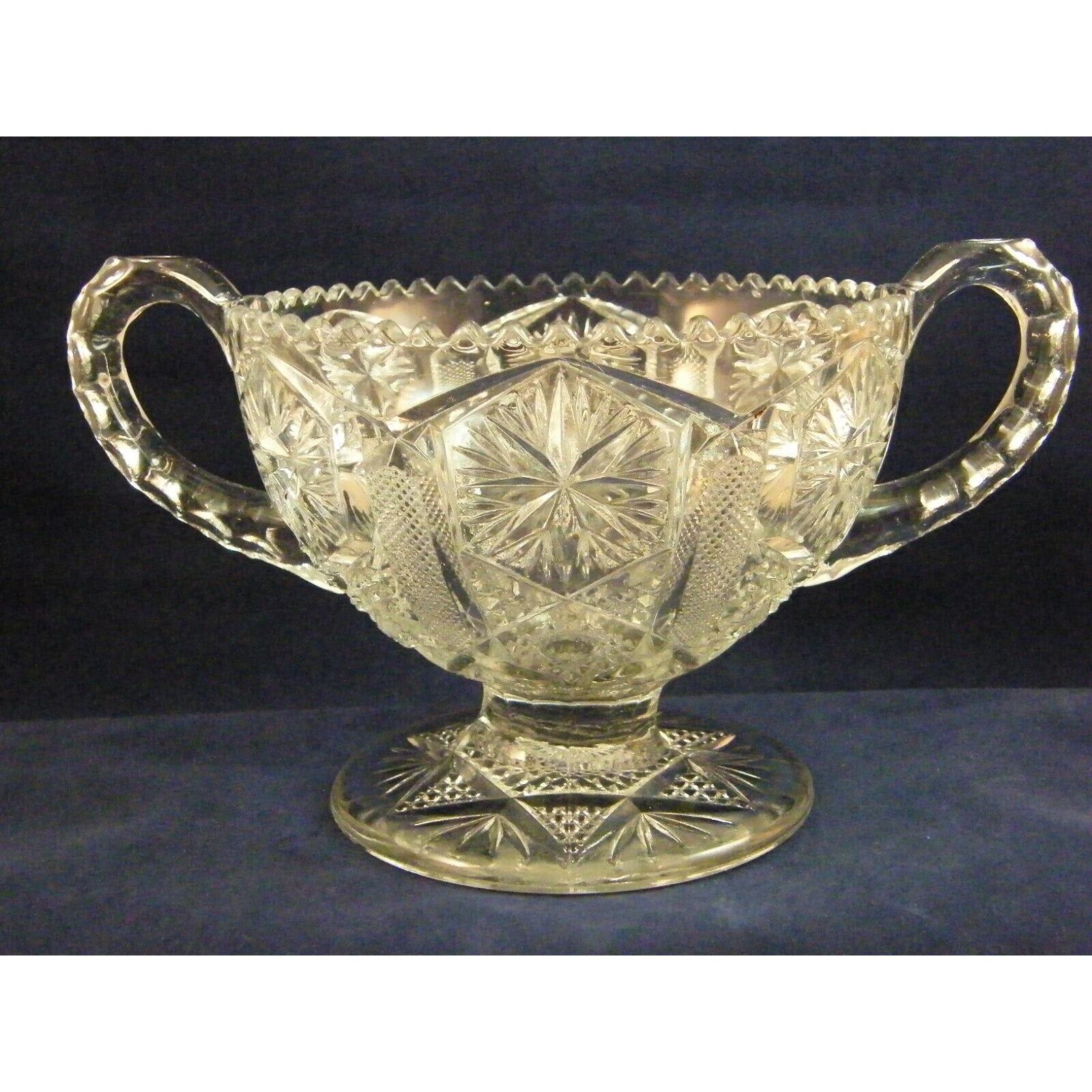 Antique 1900 EAPG Imperial Glass #612 Star And File Clear Pedestal ...