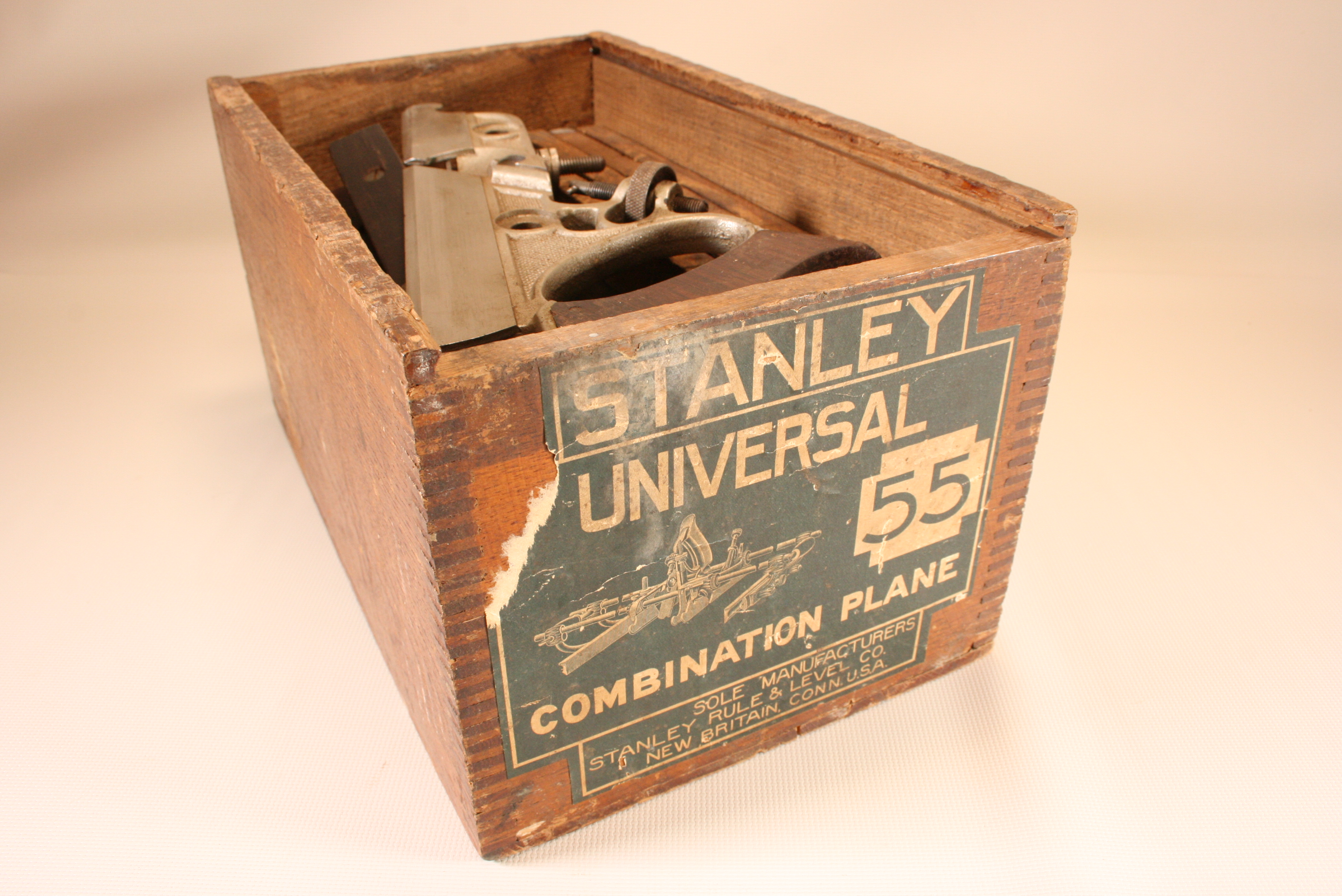 Stanley No. 55 Plane with Box, Four Boxes of Cutters (9201)