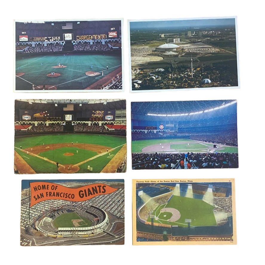 028. Vintage Baseball Field Postcards Astrodome, Candlestick Park ...