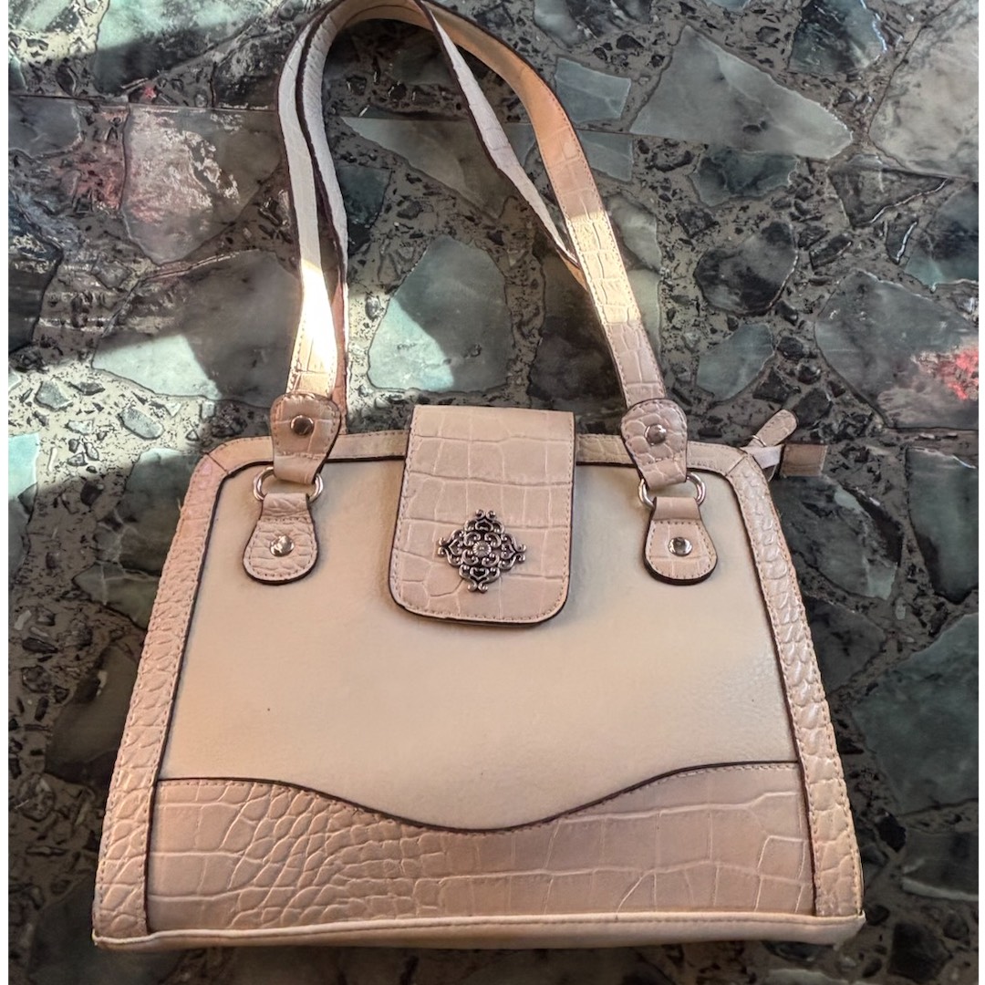White Buckle Purse