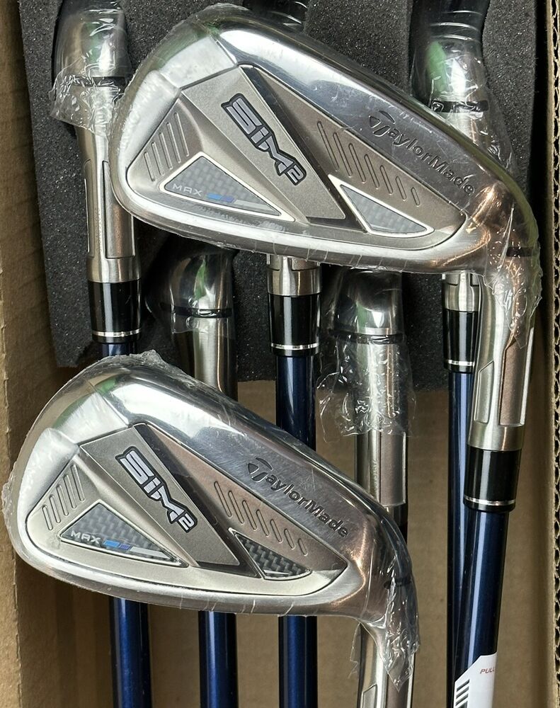 NEW TaylorMade SIM2 Max Iron Set (5-AW) Regular Flex Steel Shafts
