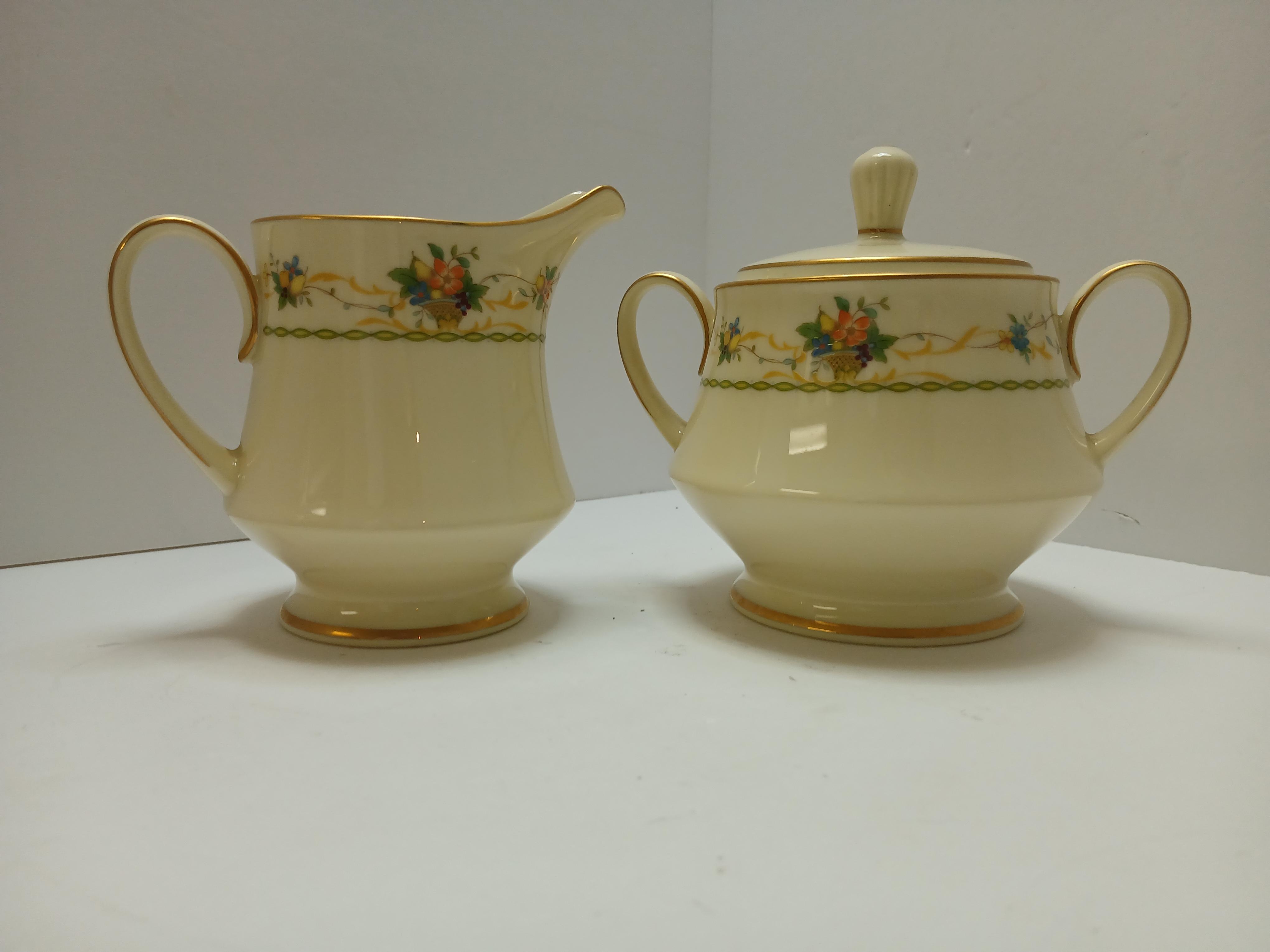 Noritake Normandy Cream and Sugar Set