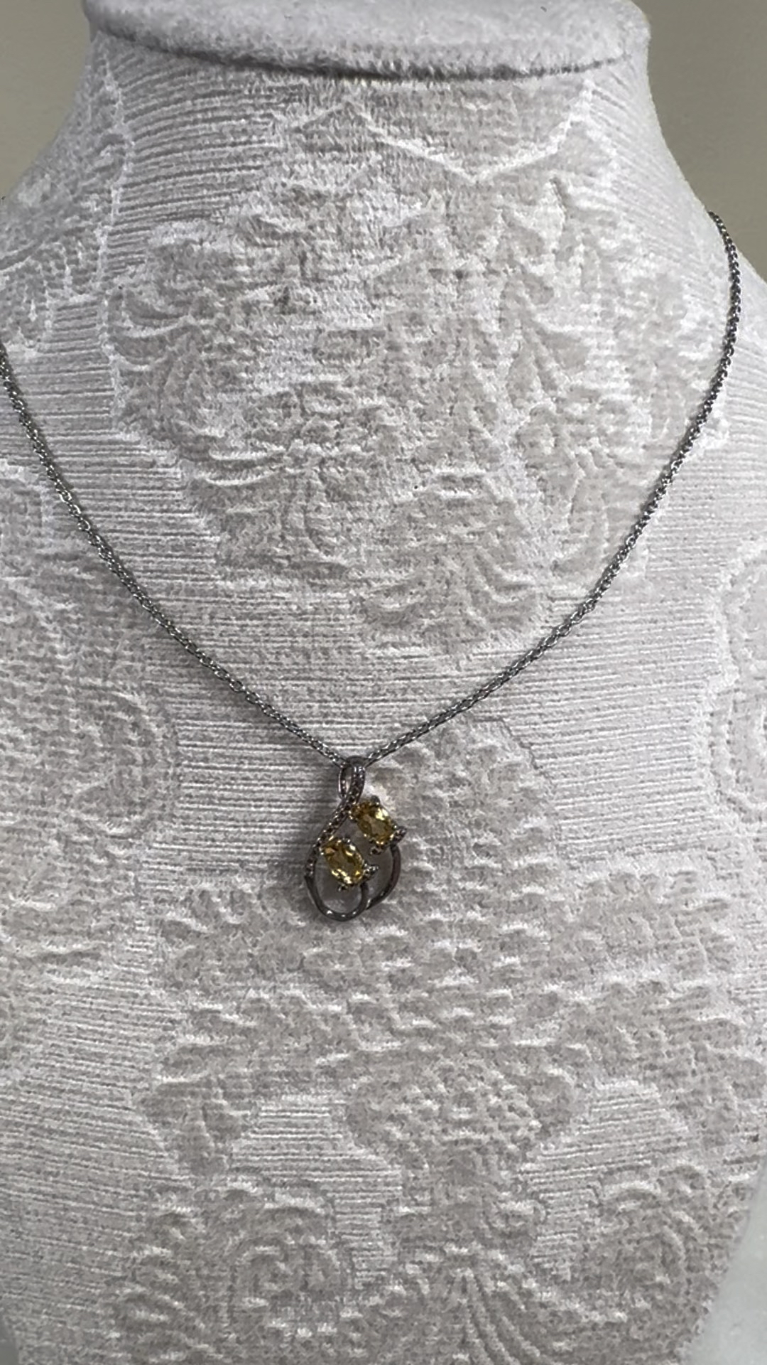 NWT 20” 316L Stainless Steel Chain With Lovely 925 Sterling Pendant ...