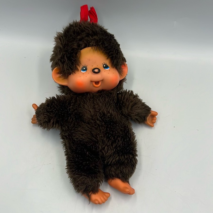 Vtg 1974 Monchichi Puppet Doll 10”