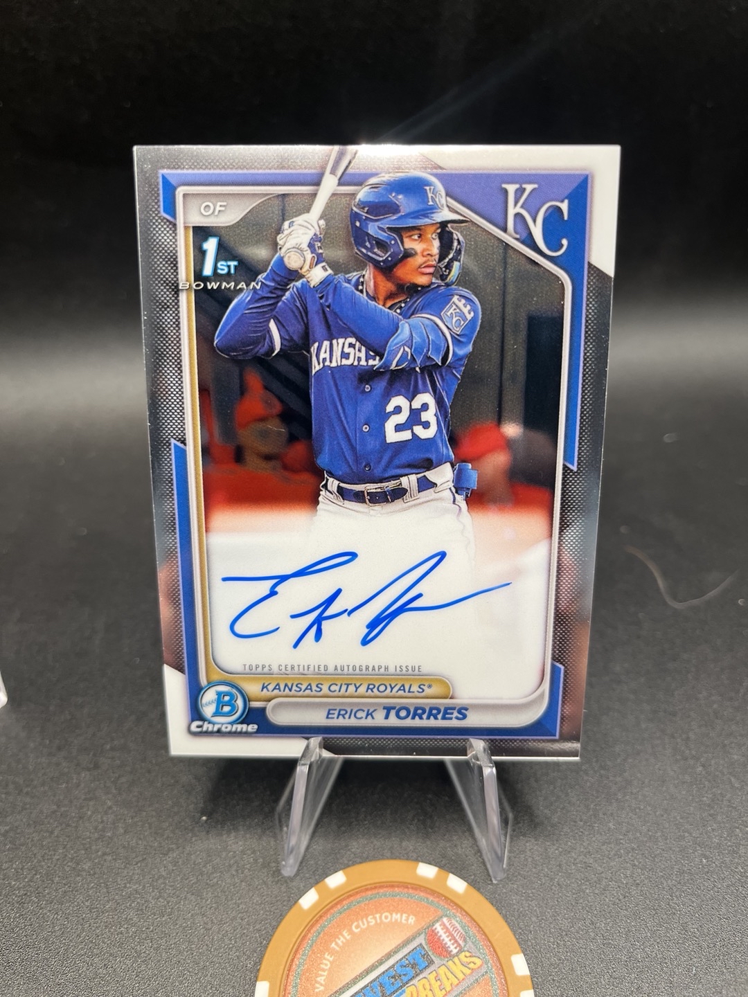 Erick Torres 1st Bownan Baseball Card 2024 Bowman Kansas City Royals