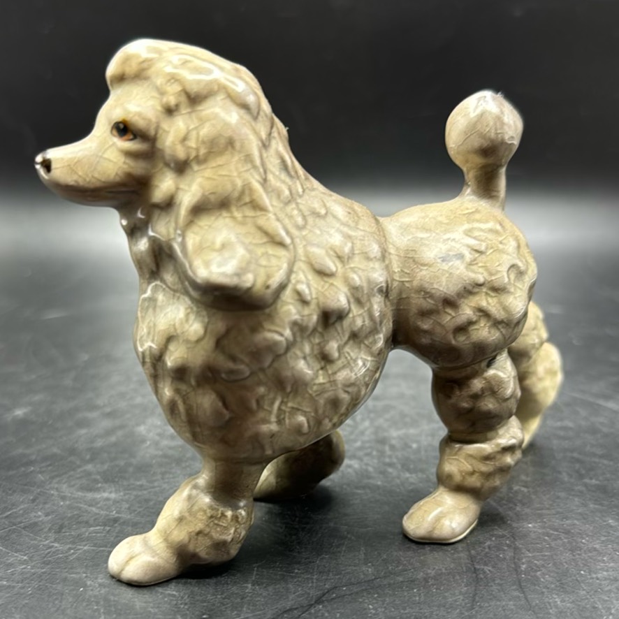 Vintage Ceramic Poodle Figurine