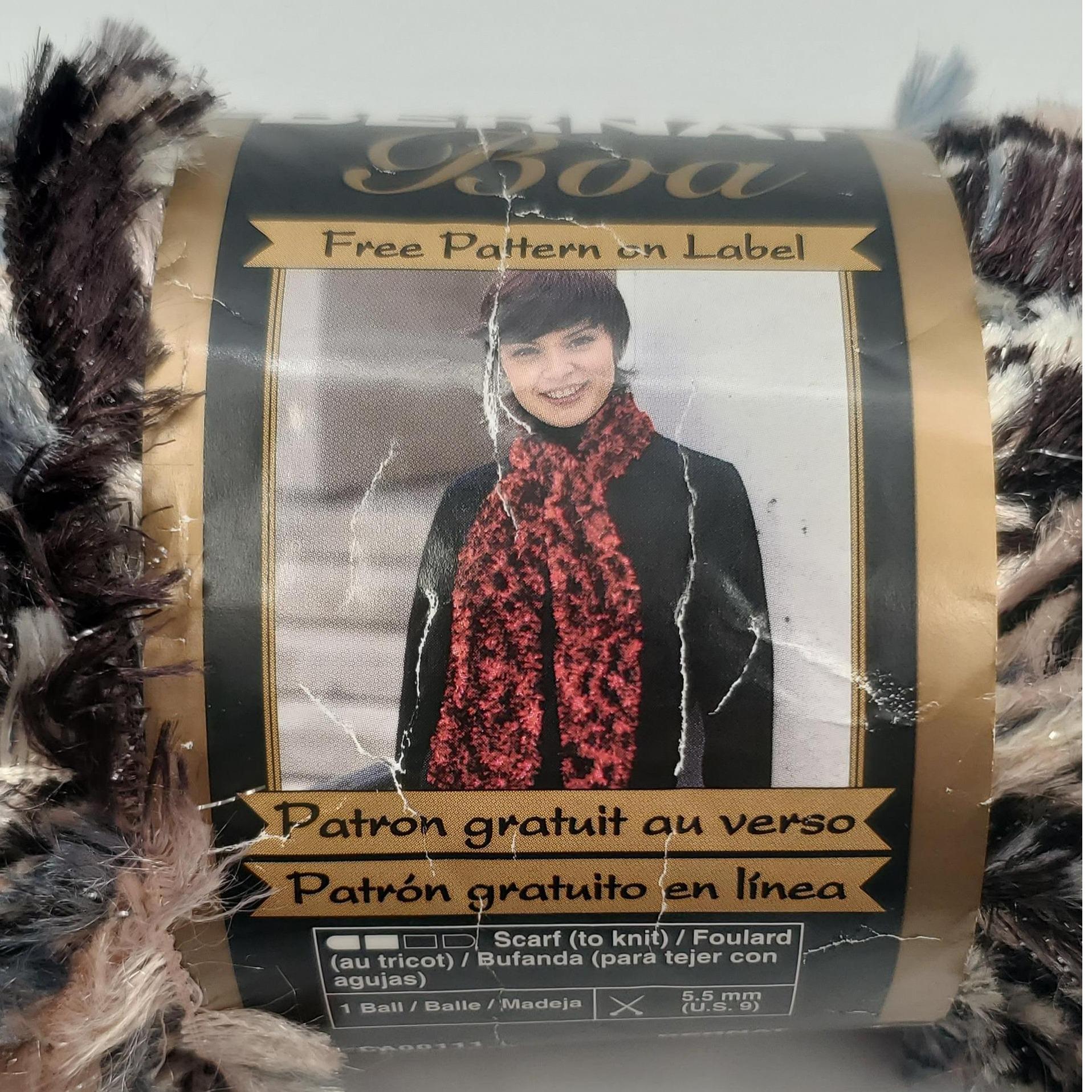 Boa Textured Yarn with Free Scarf Pattern