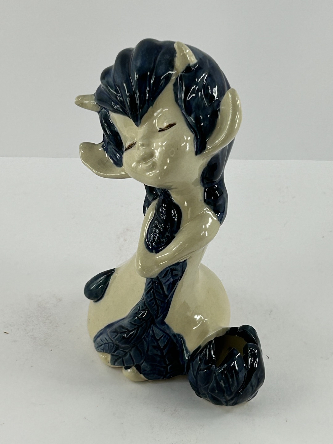 Vintage Faun Satyr Candle Holder Figurine Japan