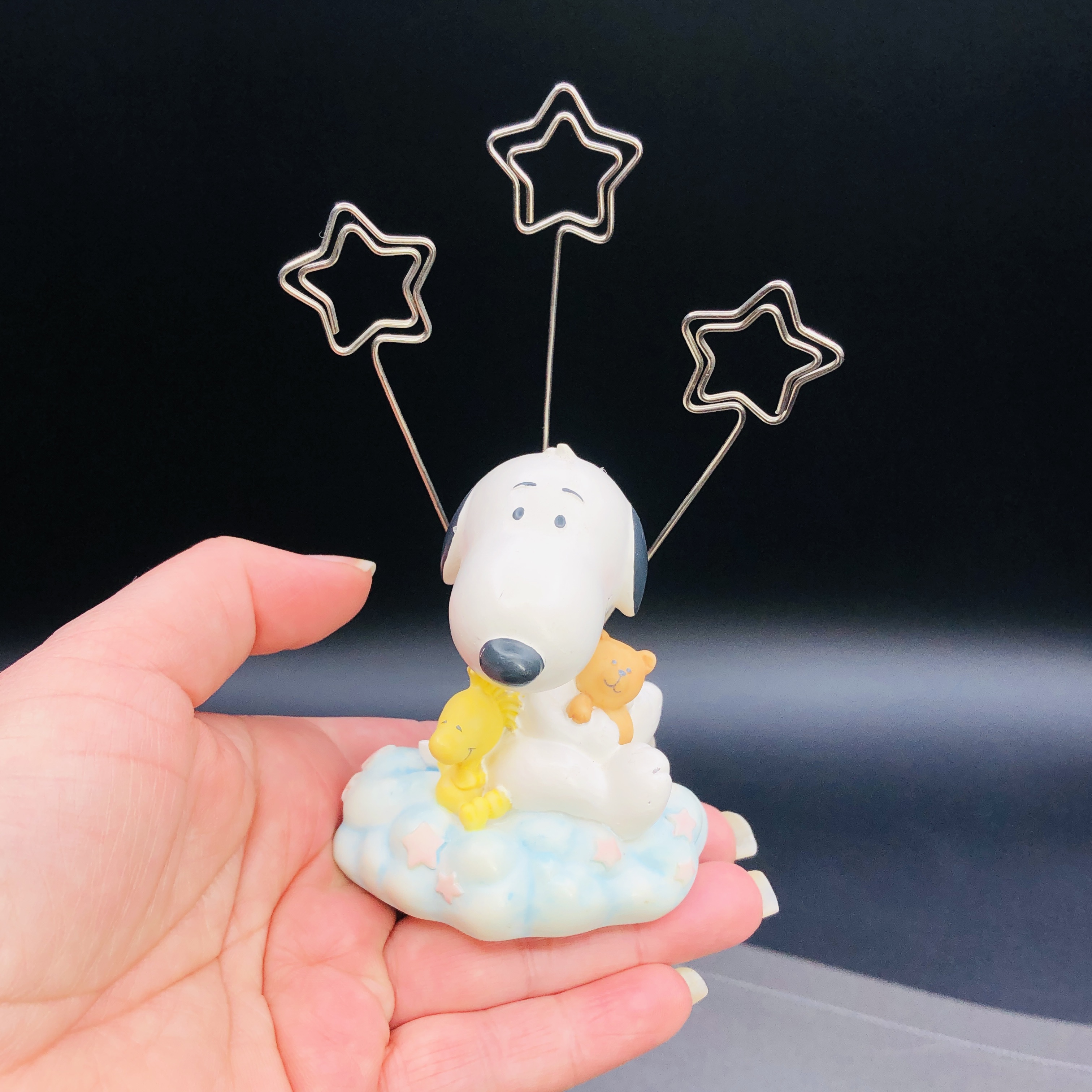 90s Hallmarks SNOOPY and Woodstock sitting on a Cloud under the Stars ...