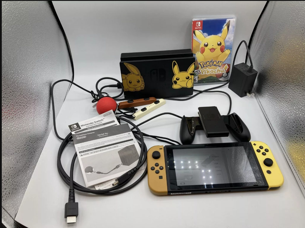 Rare limited edition Nintendo Switch Pikachu & Eevee Pokémon Let's Go ...
