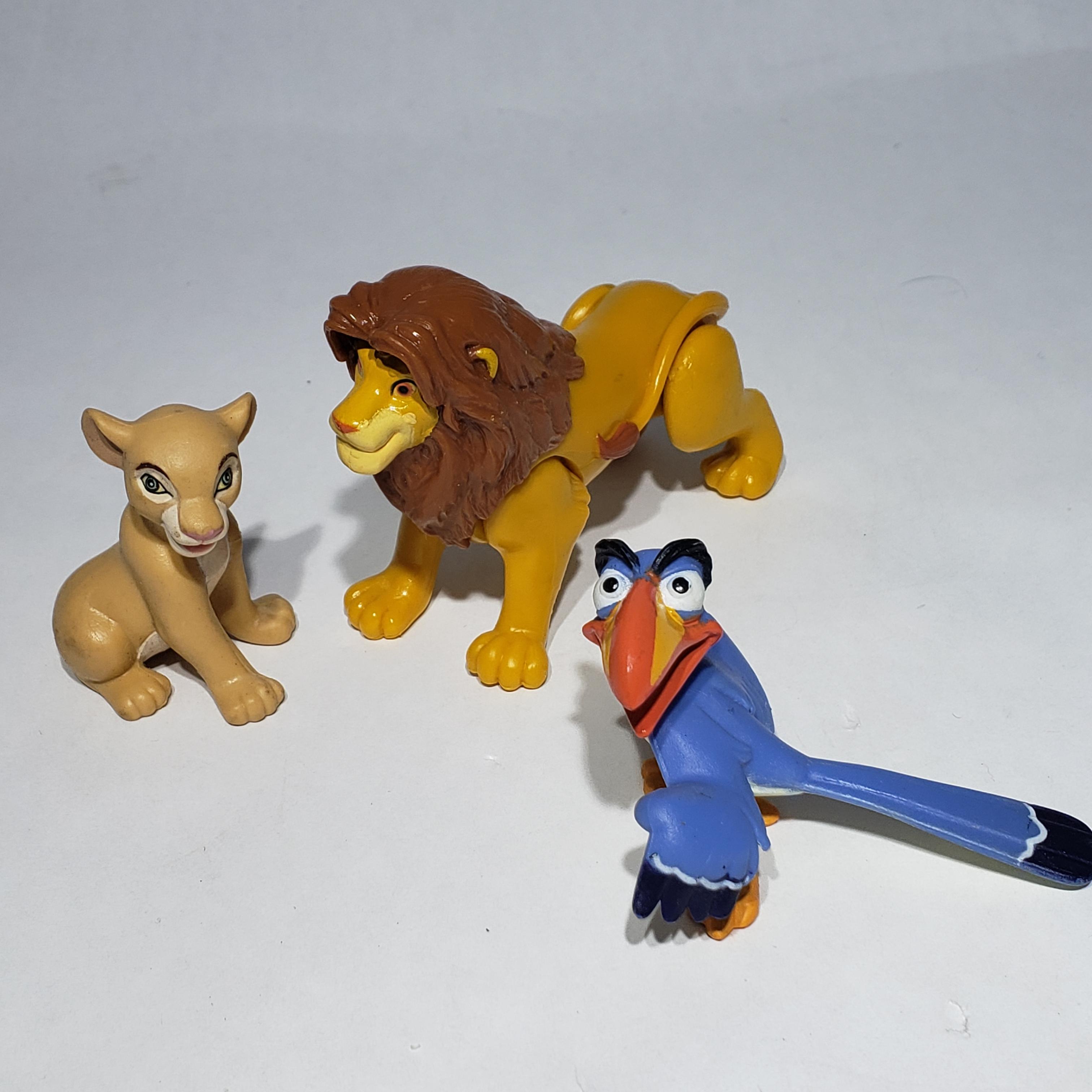 Disney Lion King Nala Zazu Bird and Poseable Mufasa Action Figures Cake ...