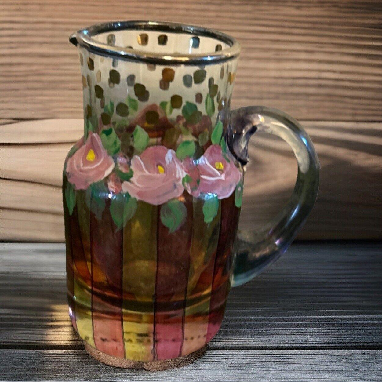 Vintage- HTF Mackenzie Childs Hand-Painted Roses Mini-Pitcher 1983 / 3 ...