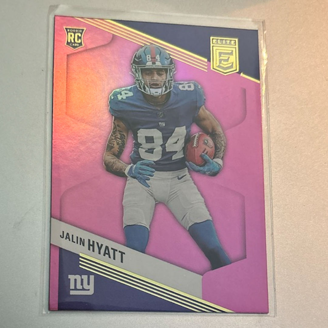 Jalin Hyatt 2023 Elite Pink Rookie
