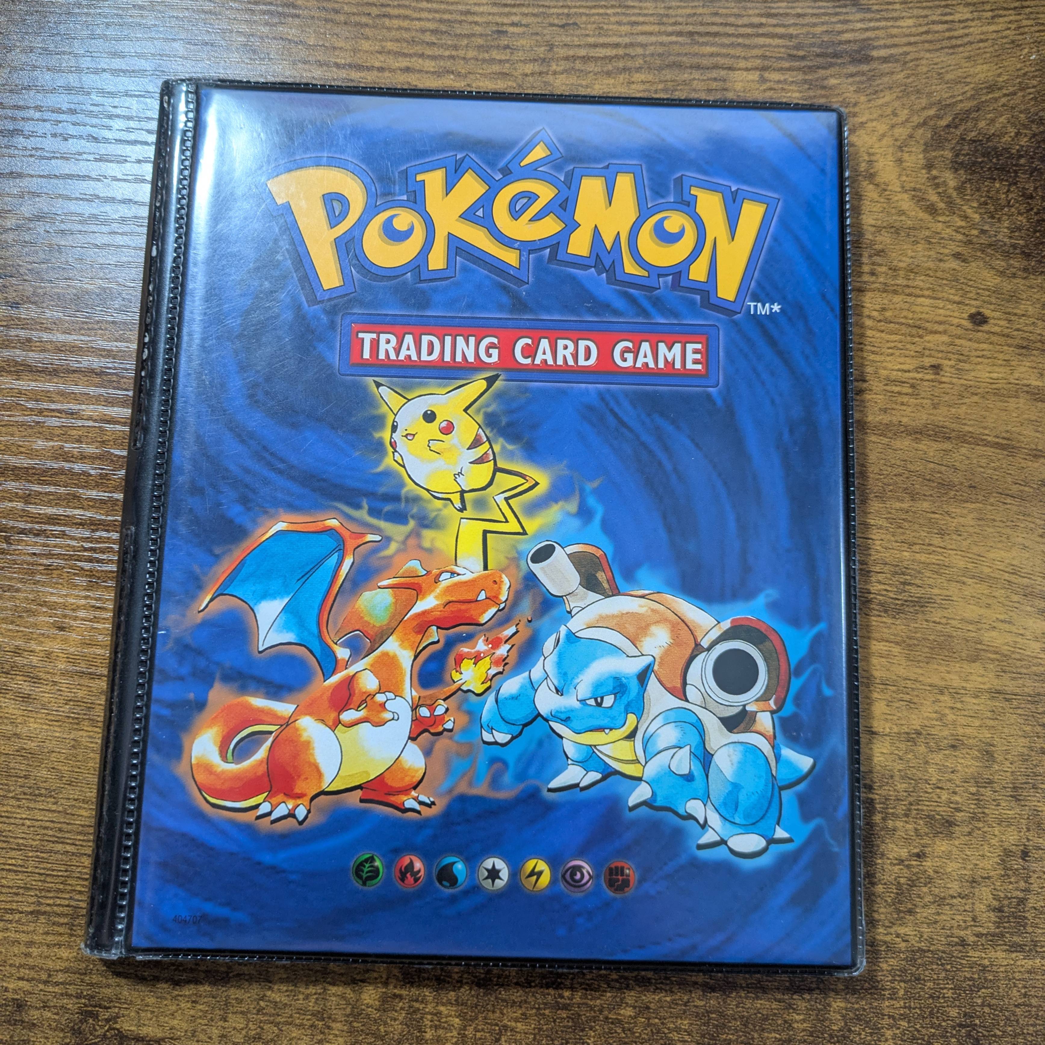 #01 - Pokemon Vintage Blue 1999 Wizards of the Coast 4-Pocket Album Binder