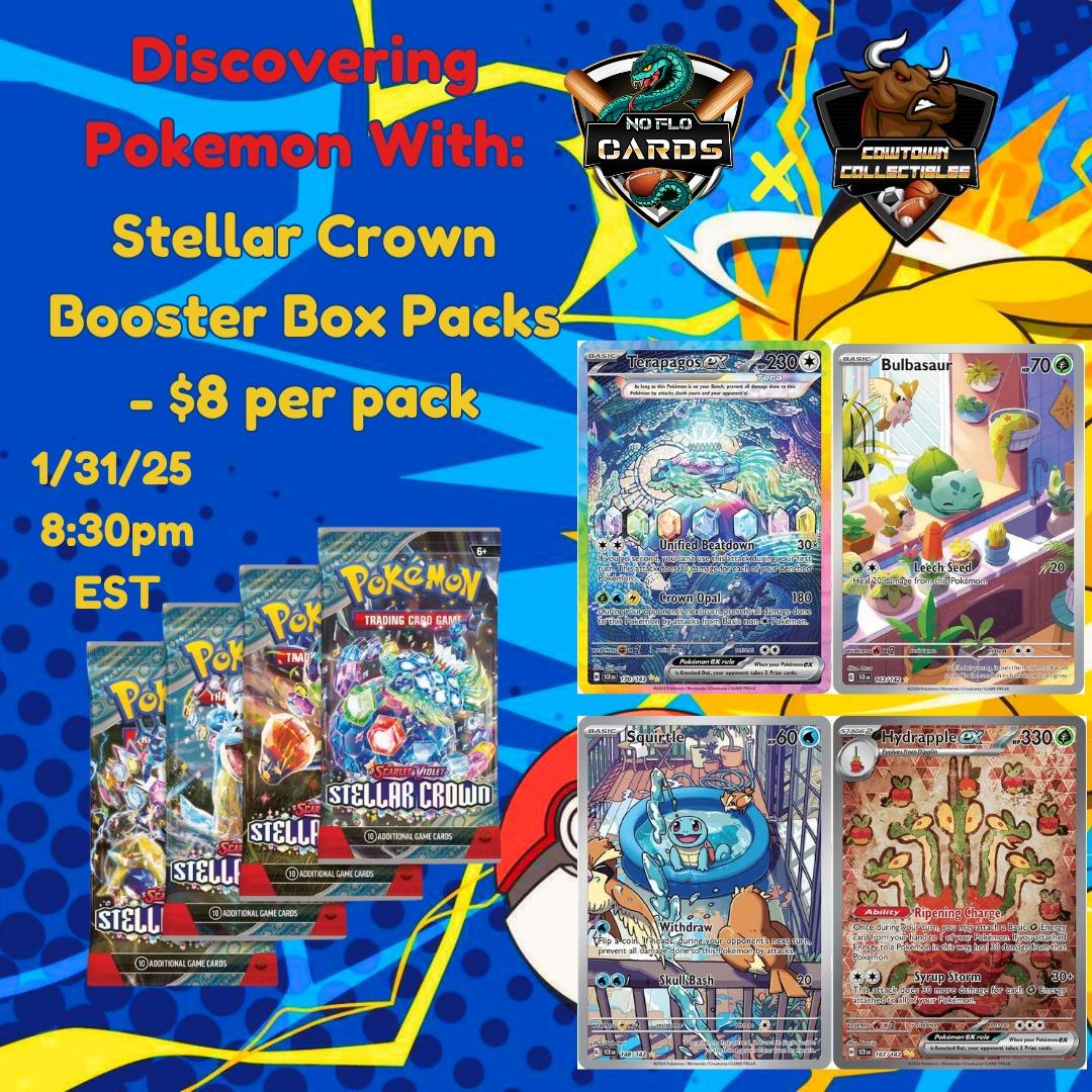 Stellar Crown Booster Box Packs - Discovering Pokemon